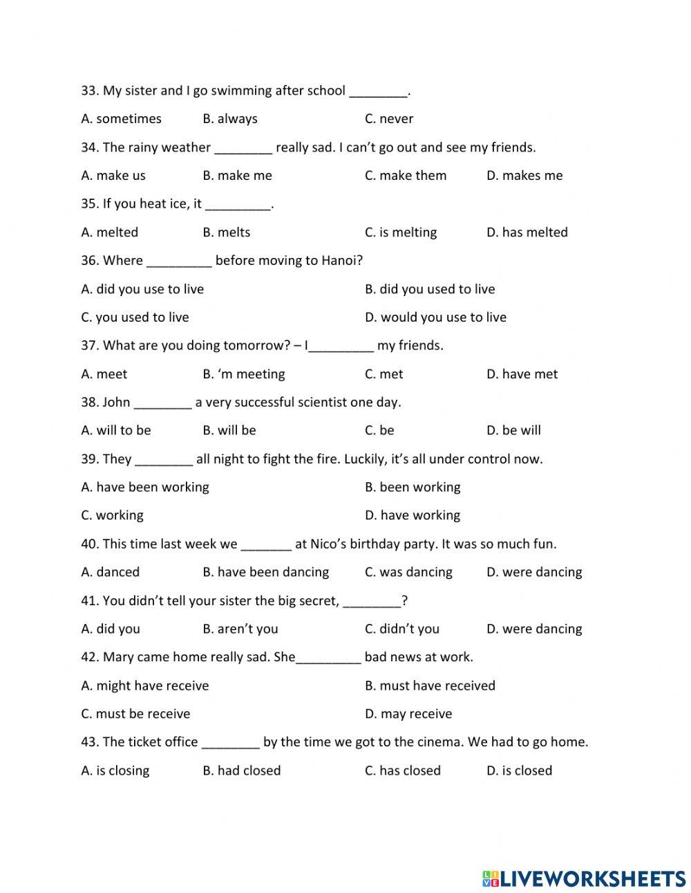 G5. PLACEMENT TEST TO SECONDARY SCHOOL 01.3 3982904