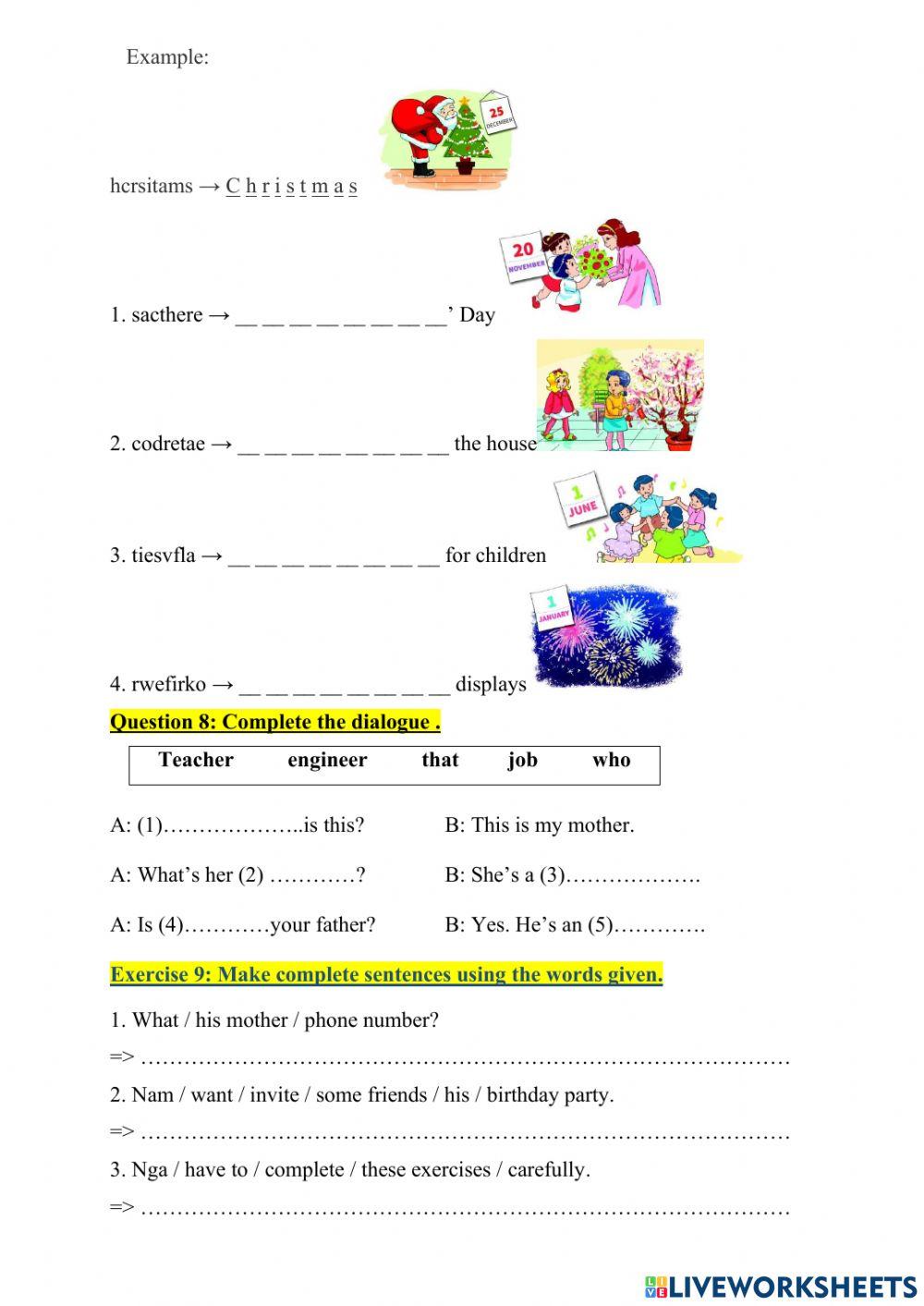 G4 De8 Worksheet Live Worksheets
