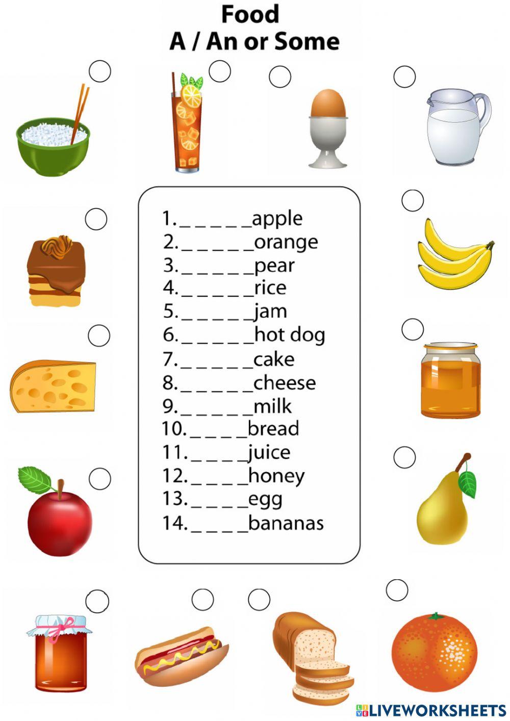 Let’s Write a-an-some worksheet | Live Worksheets