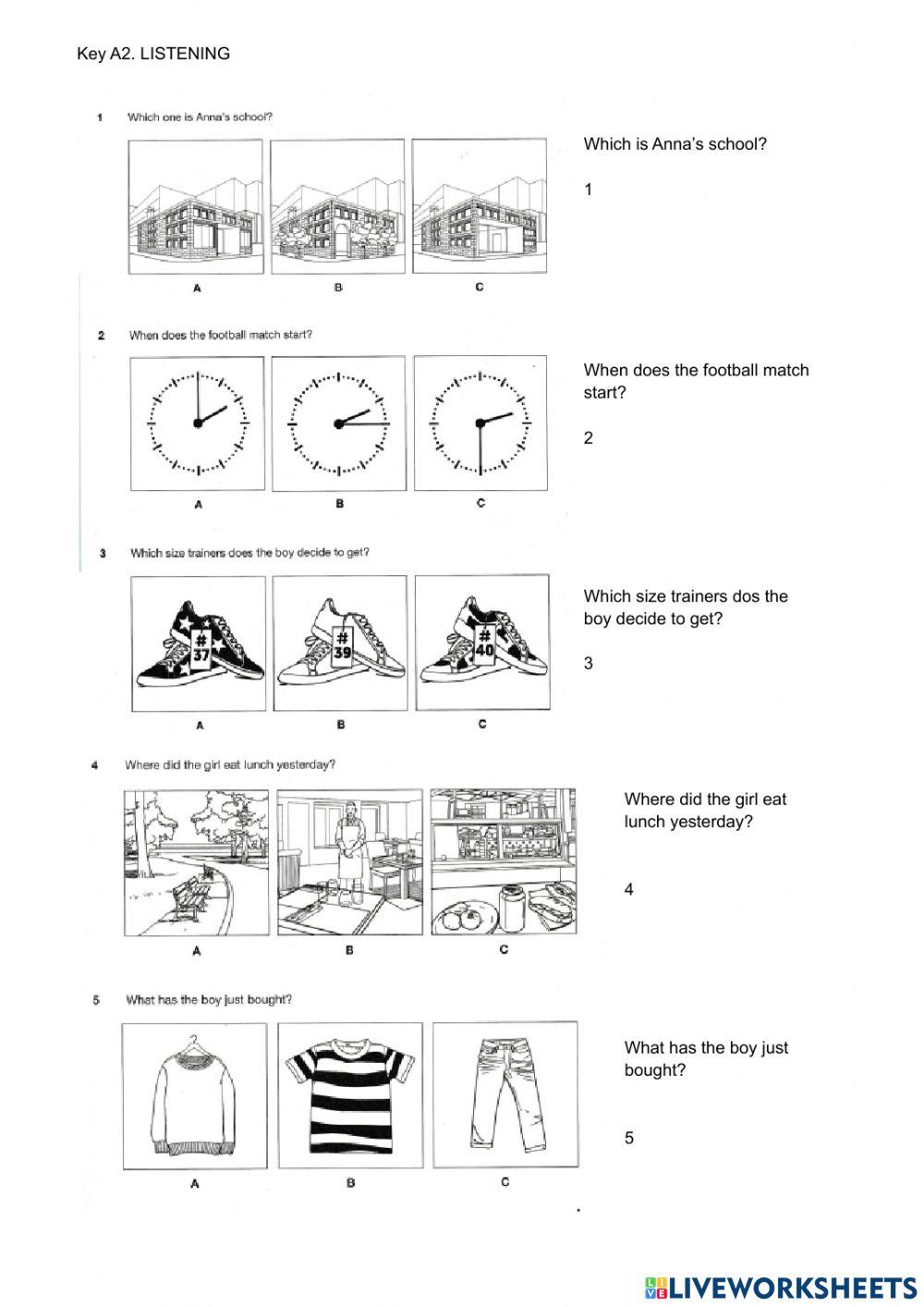 Key for Schools… | Free Interactive Worksheets | 6886428