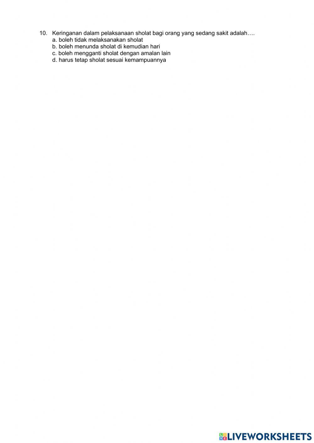 Lkpd paibp shol… | Free Interactive Worksheets | 2030515