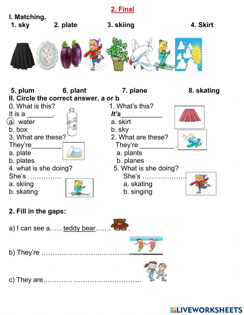 2.f worksheet | Live Worksheets