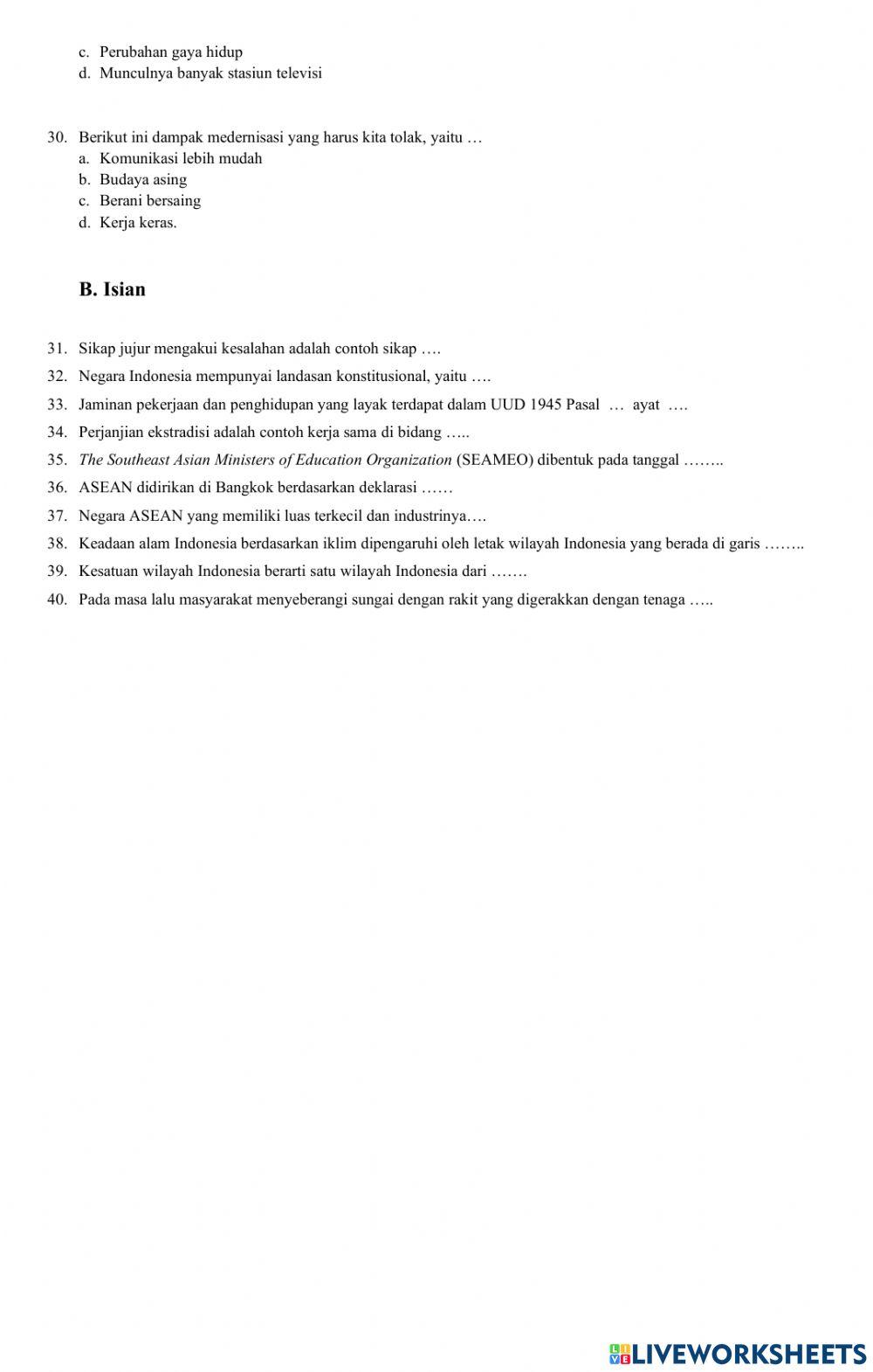 Pat ips online exercise | Live Worksheets