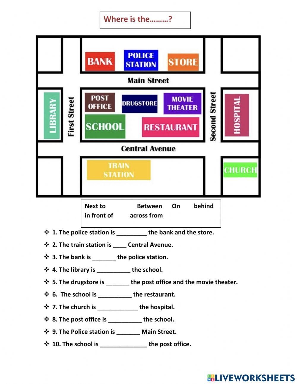 ESL Place Town Kniaz worksheet | Live Worksheets