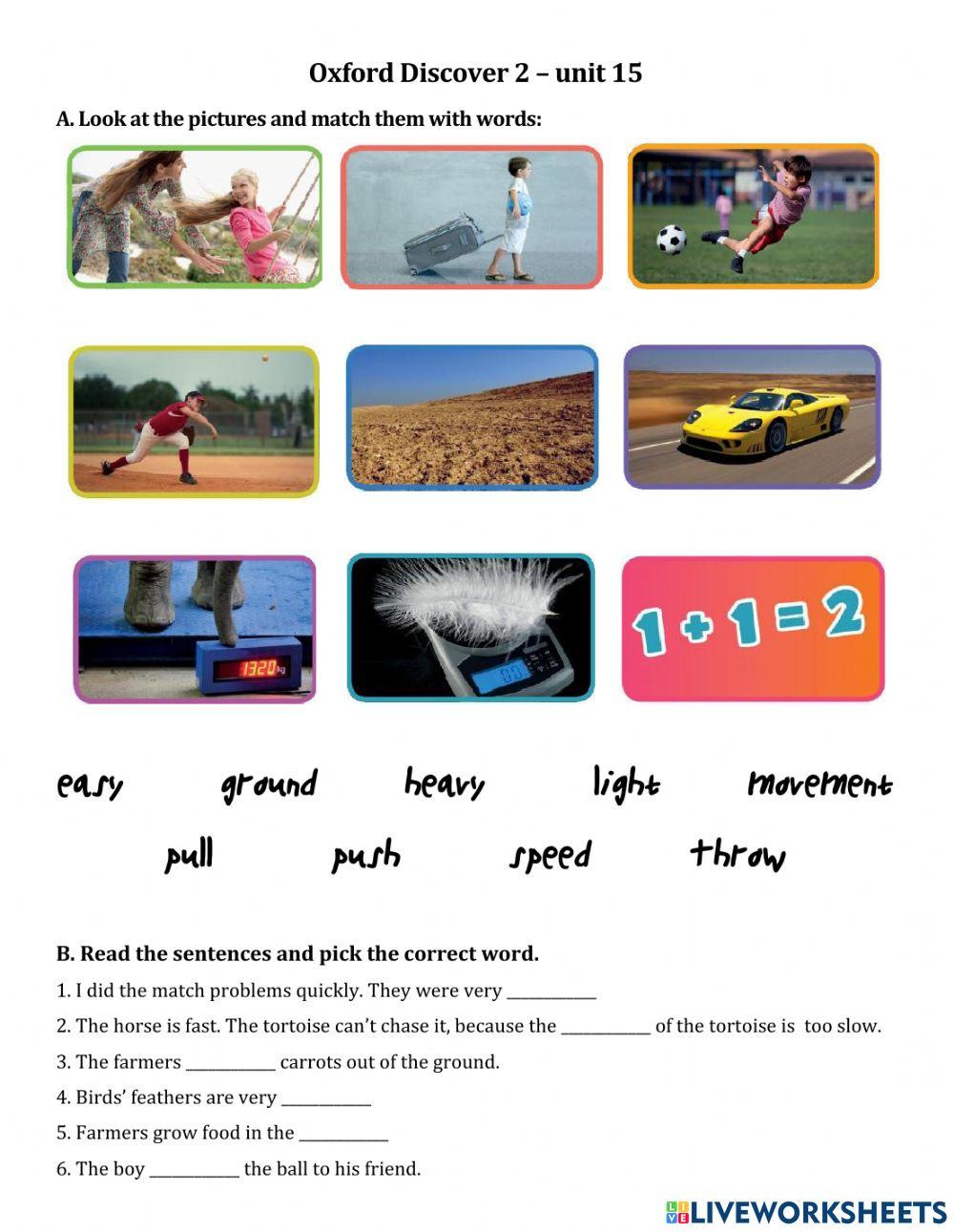 Oxford Discover… | Free Interactive Worksheets | 2030839