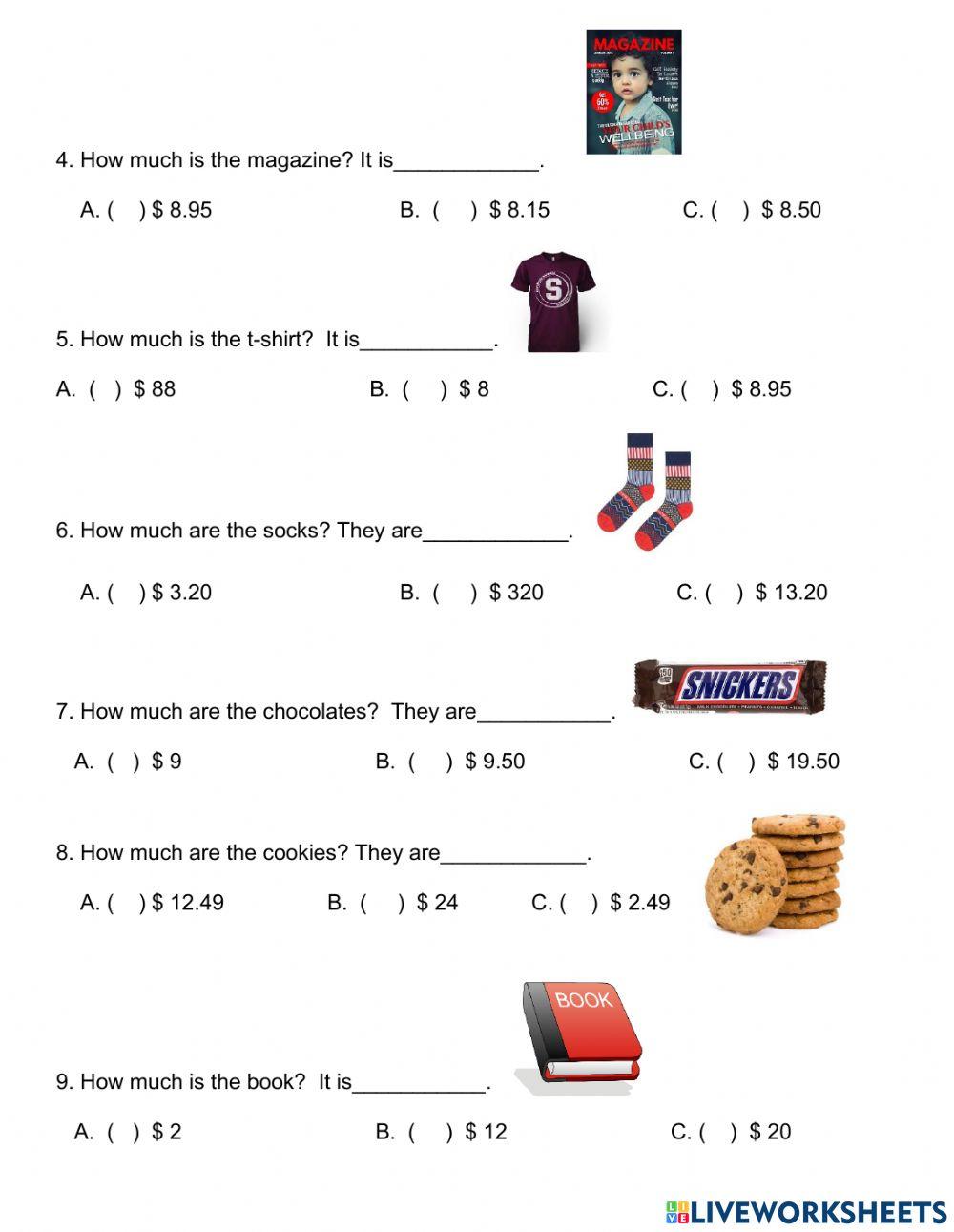 Numbers and Pri… | Free Interactive Worksheets | 7114337