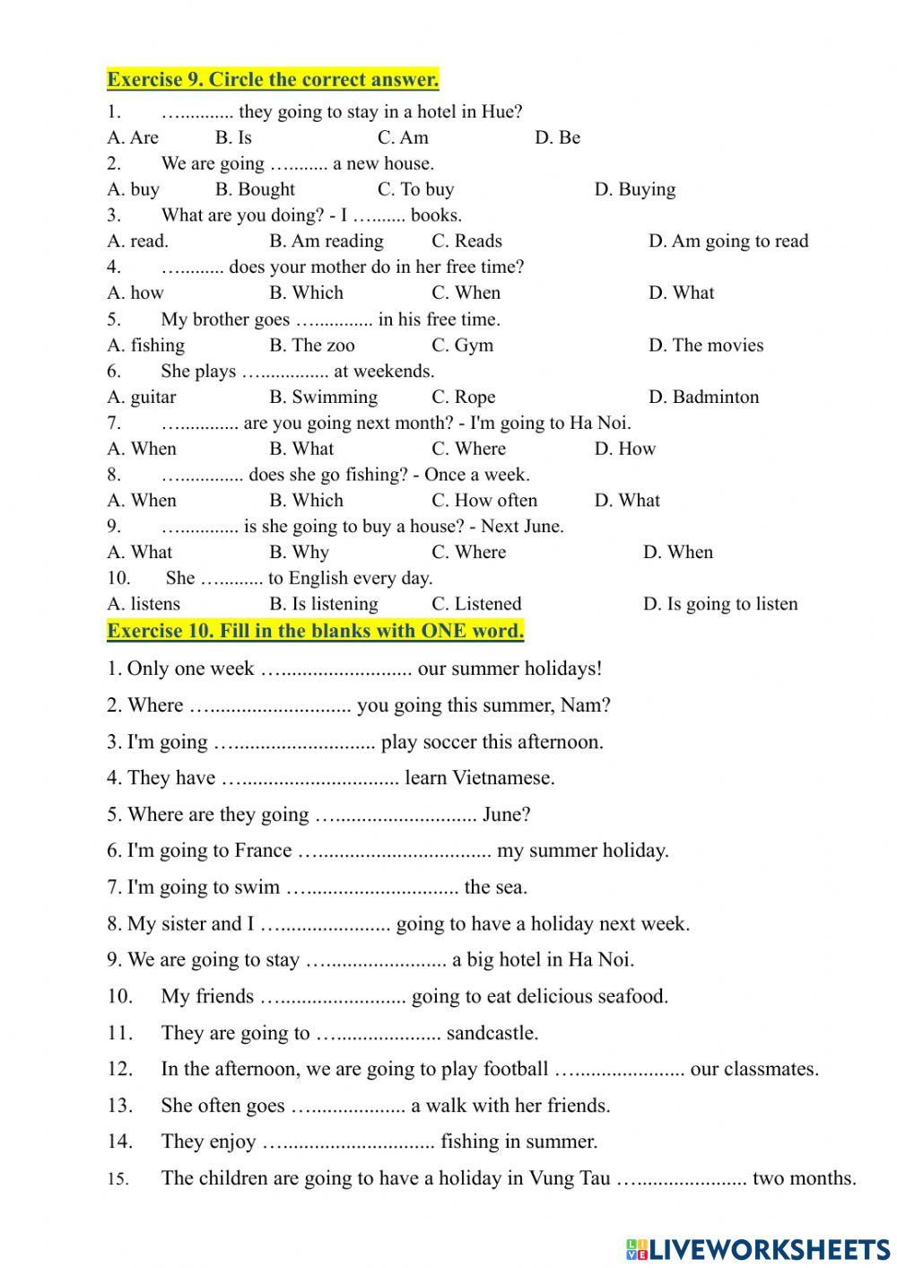 G4-cky2 de10 worksheet | Live Worksheets