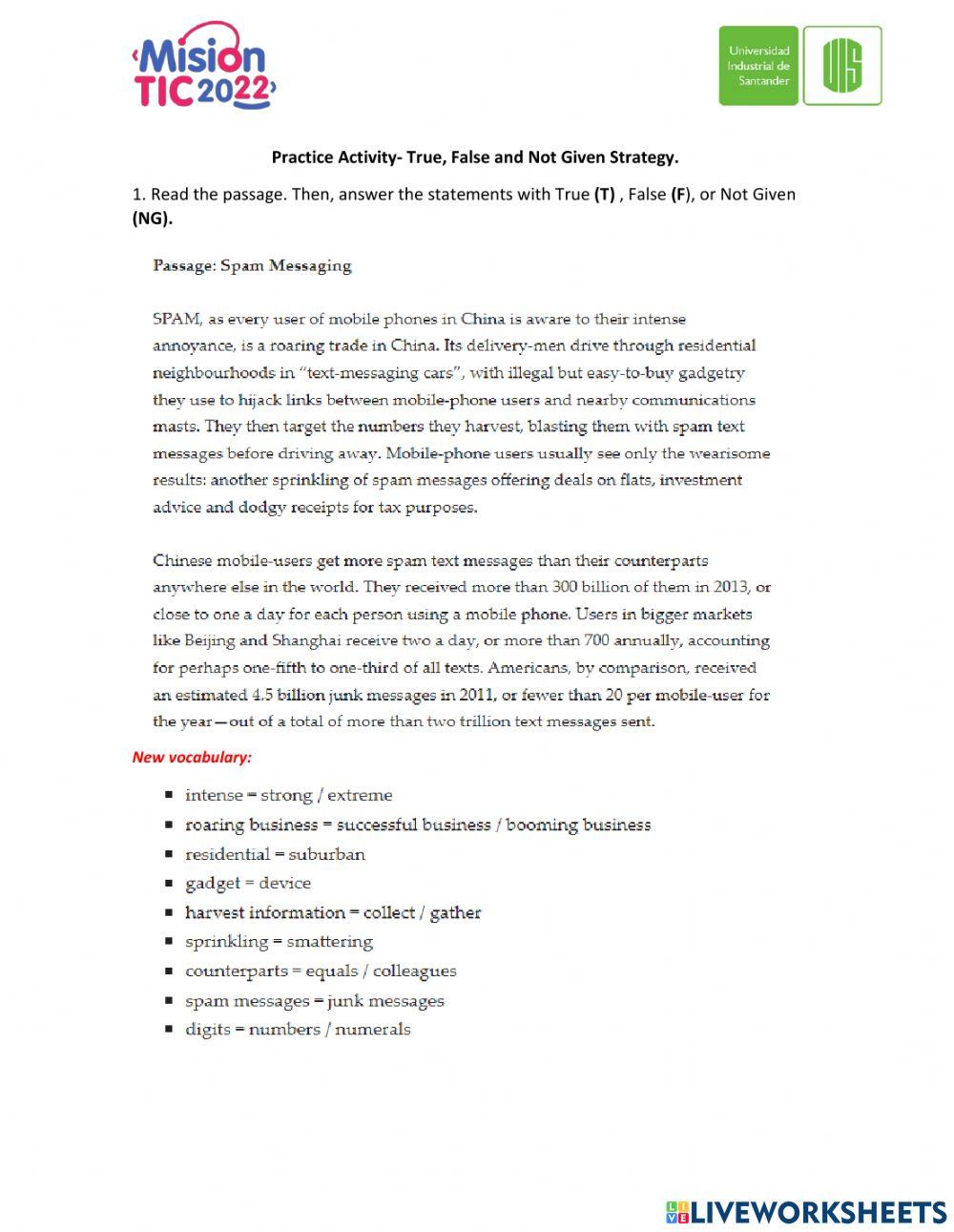 Practice activi… | Free Interactive Worksheets | 2031839