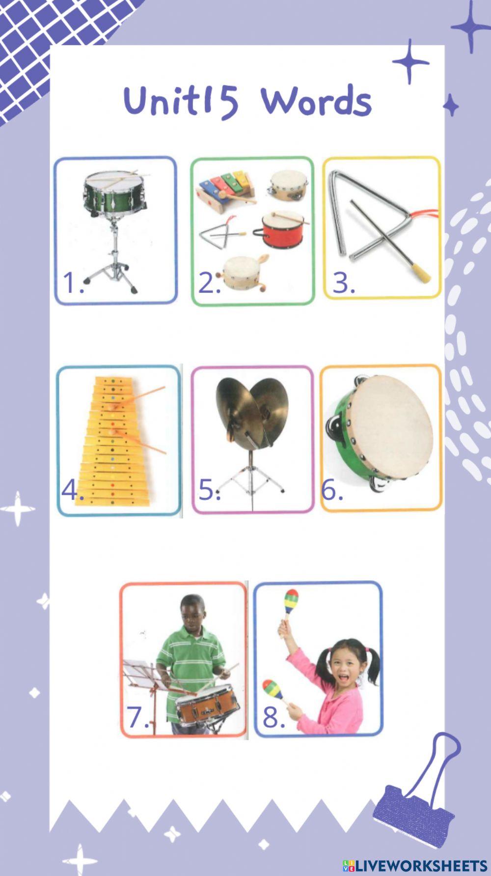 Unit15 words 3583970 | Sylviayang | Live Worksheets