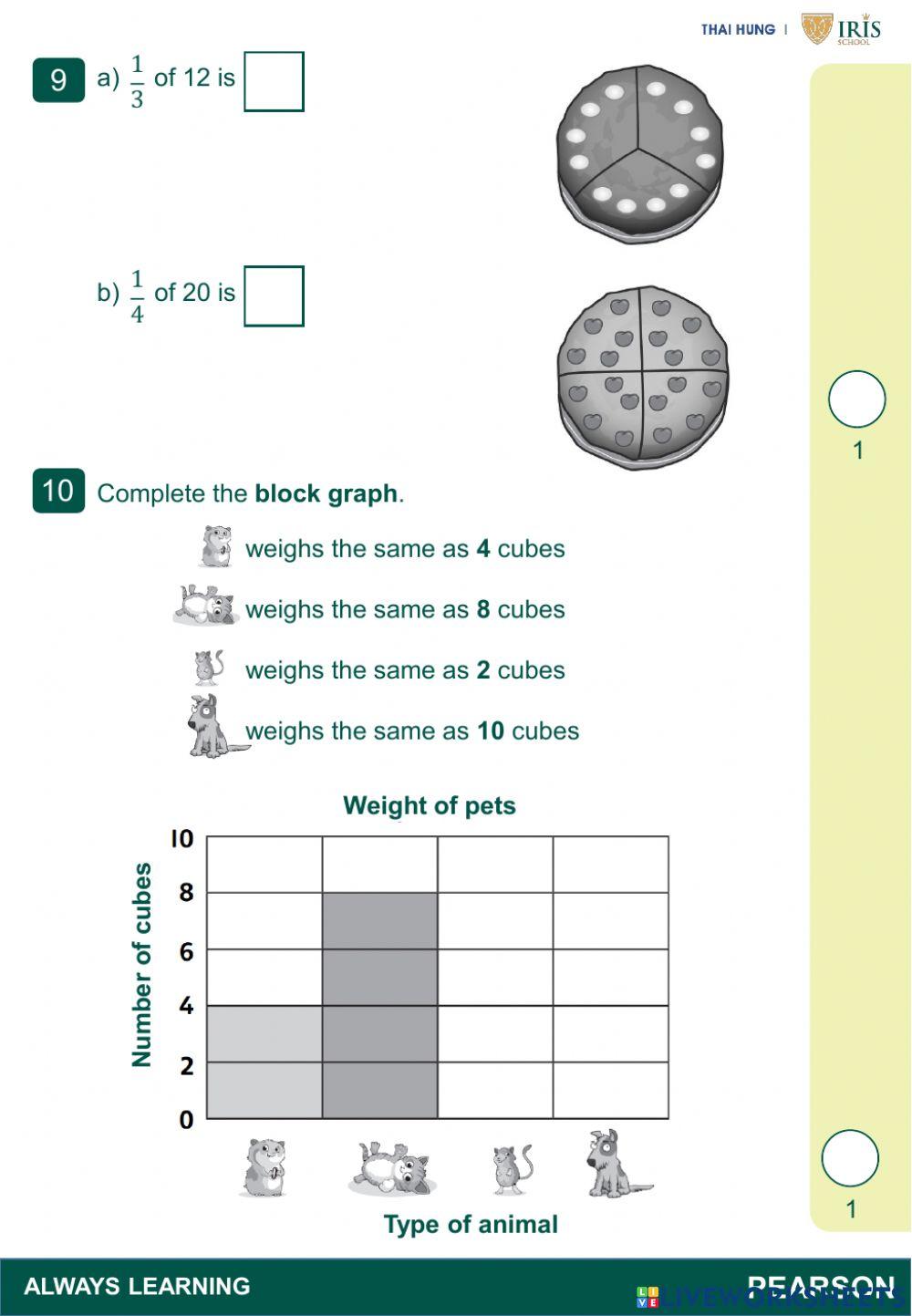 Year 2 - End term test worksheet | Live Worksheets