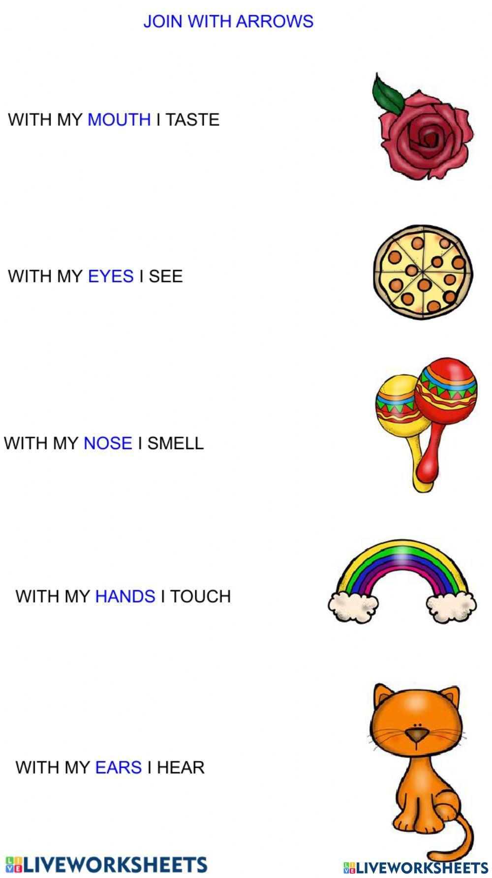 Join with arrows online exercise for 7 | Live Worksheets