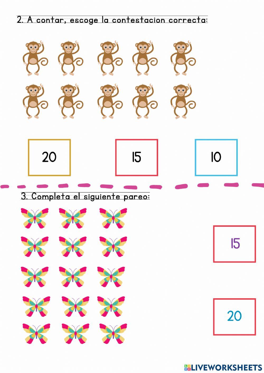 Consonante M y Practica de Numeros 10-15 2032404 | Alison