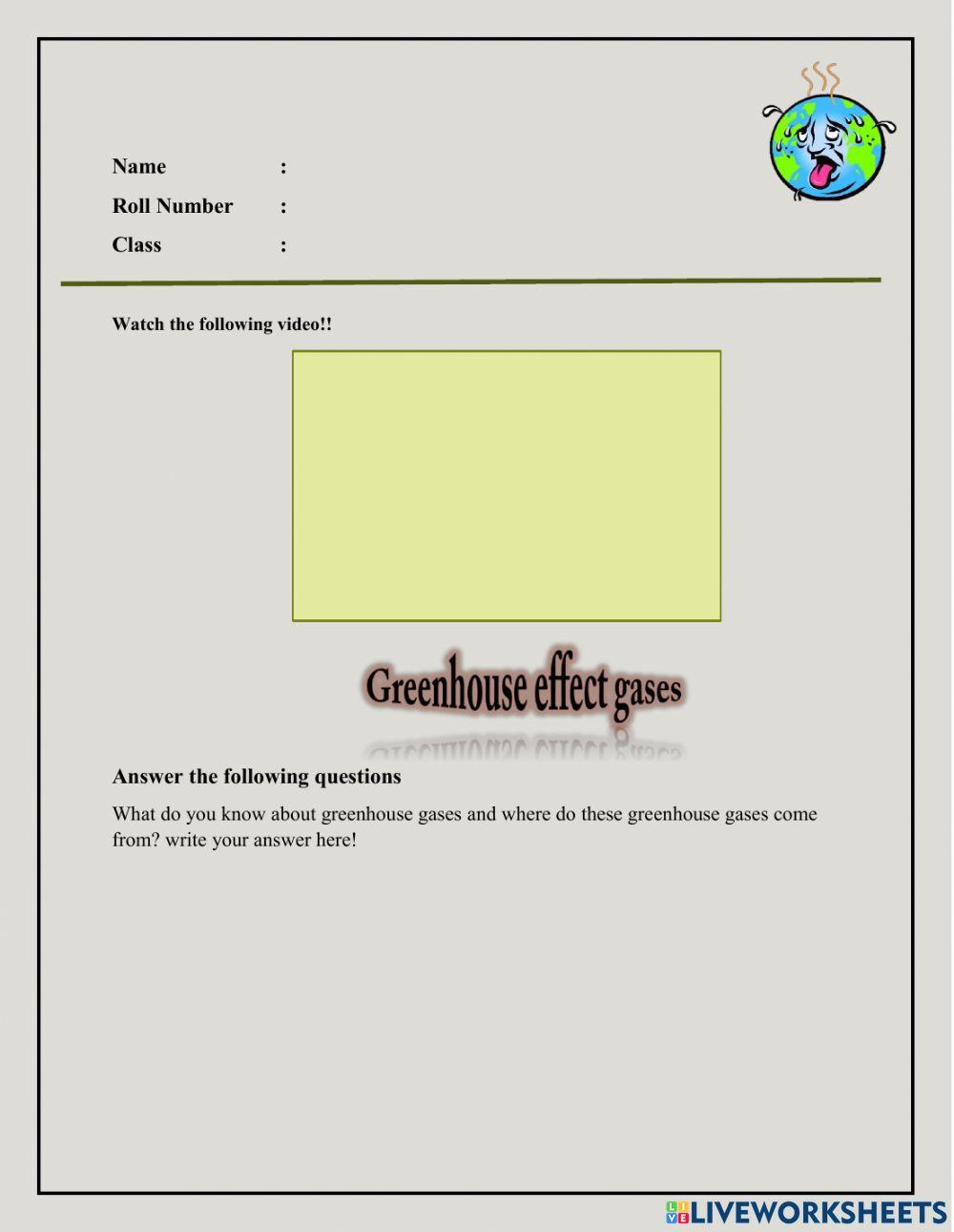 2032608 | Students Worksheets Global Warming | Erza Widy
