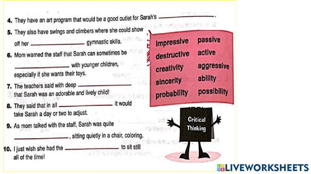 2355310 | 6th Grade -- Phonics Worksheet -- Suffixes -ity