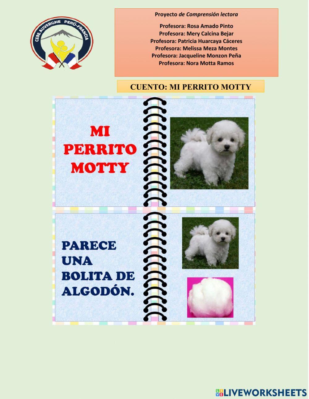 Mi perrito motty worksheet | Live Worksheets