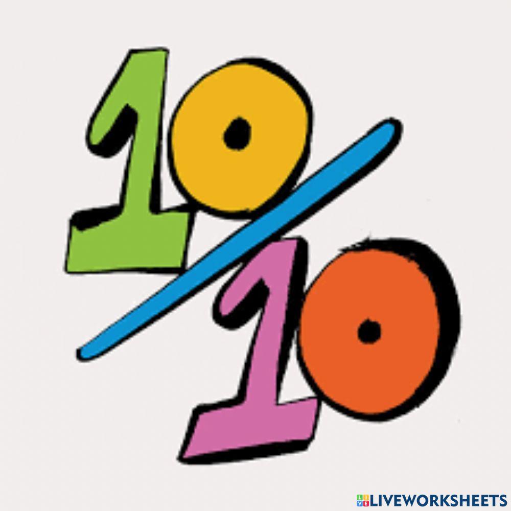 10 Worksheet For 1 Live Worksheets