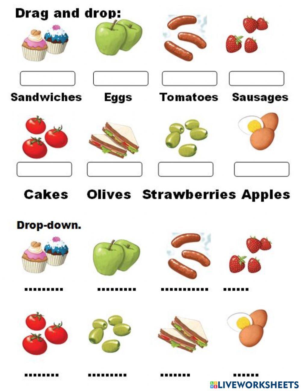 drag and drop online exercise for 7 | Live Worksheets