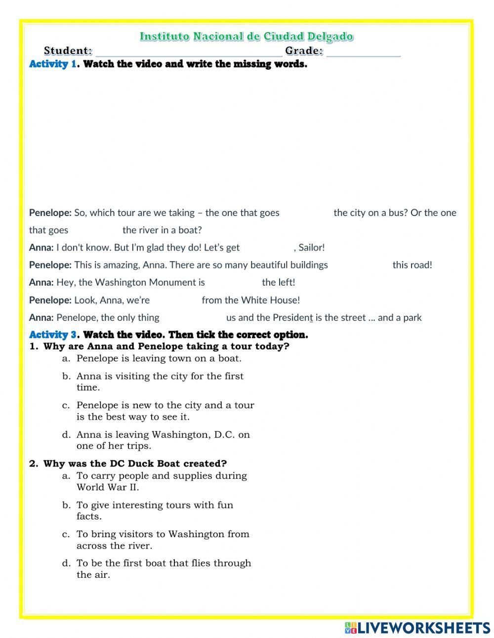 Week 6: Will it float? worksheet | Live Worksheets