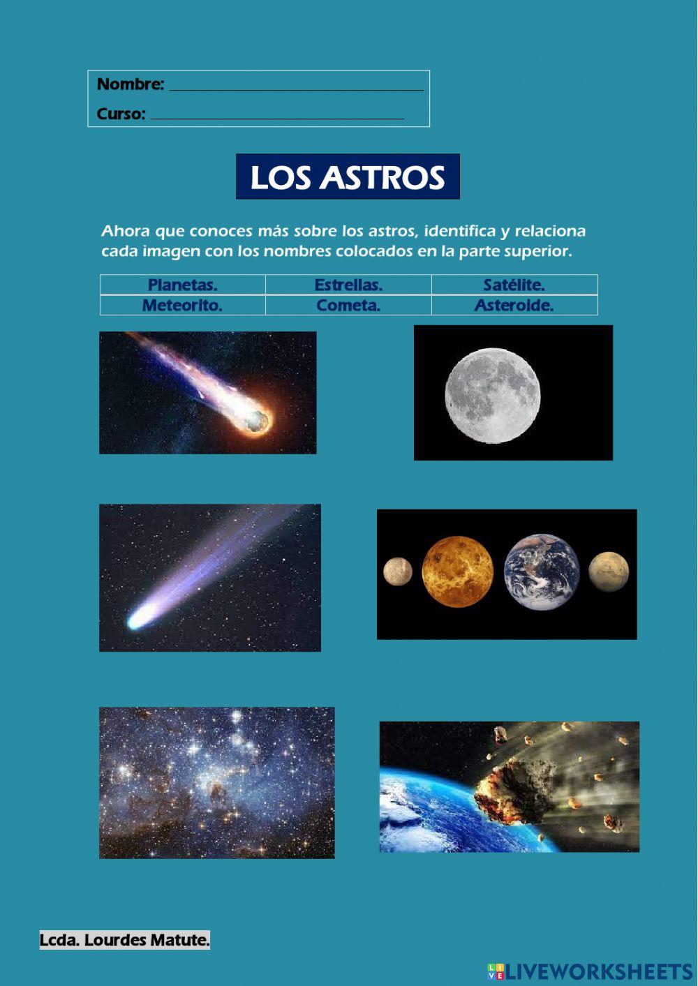 LOS ASTROS 2034504 | elizabethmatute | Live Worksheets