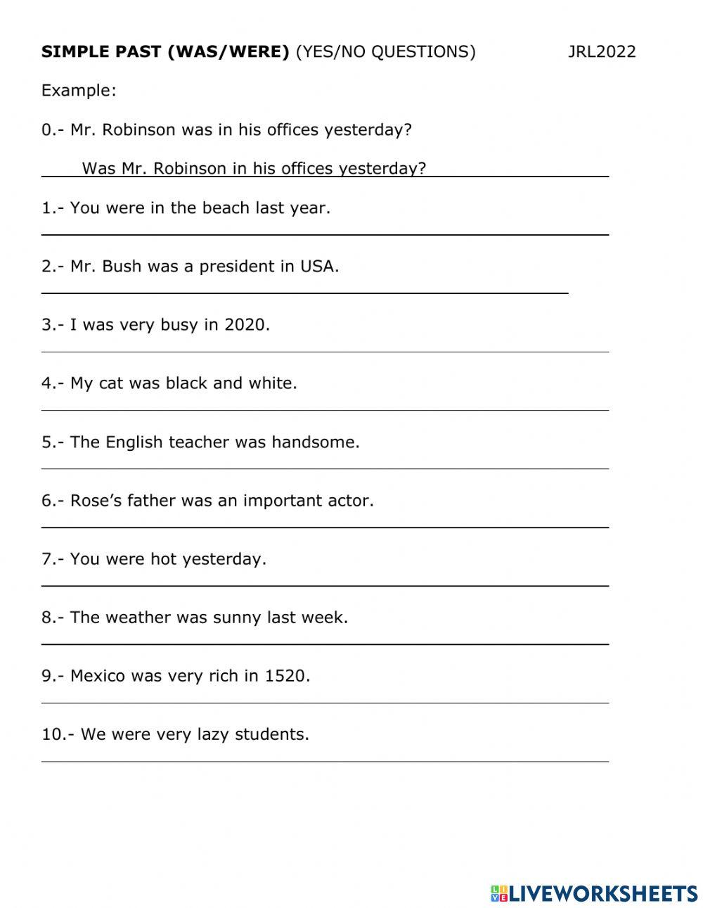 Yes No Questions Simple Past Worksheet Live Worksheets yes-no-questions-simple-past-worksheet-live-worksheets