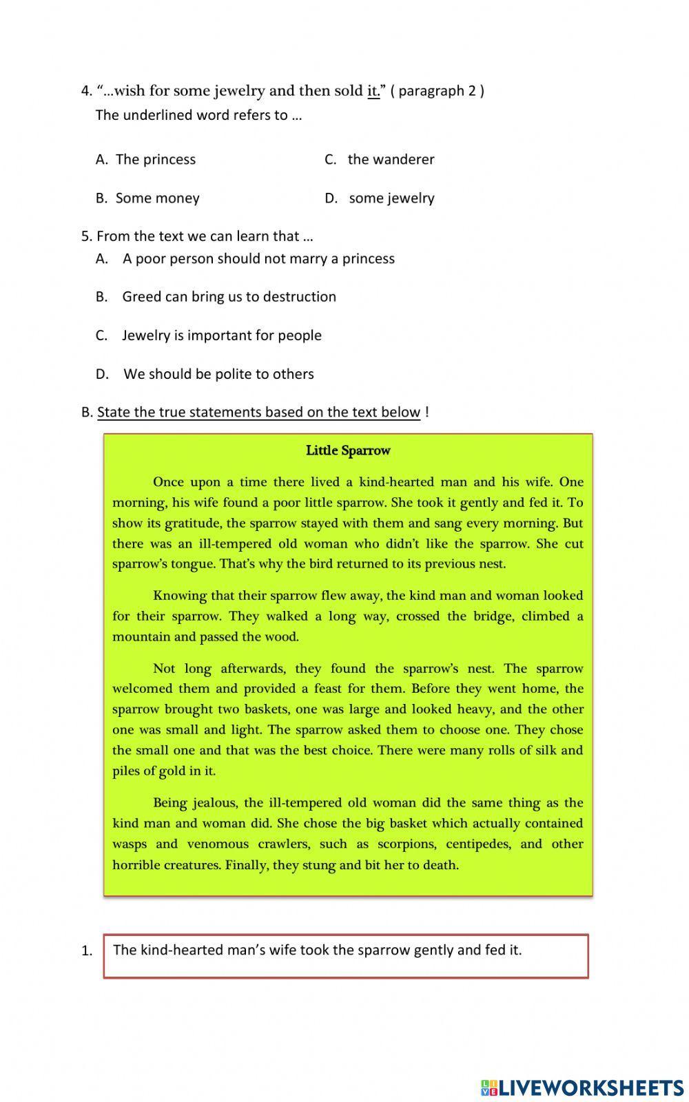 LKPD 9 Narrativ… | Free Interactive Worksheets | 2034827