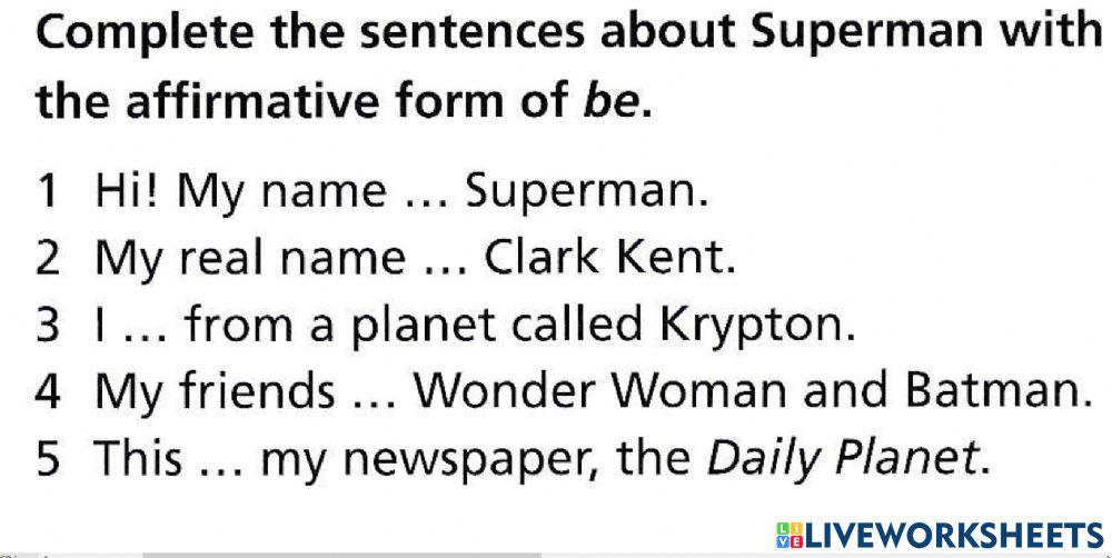 Correct form of verb to be 2035286 | Teacher Muhammed