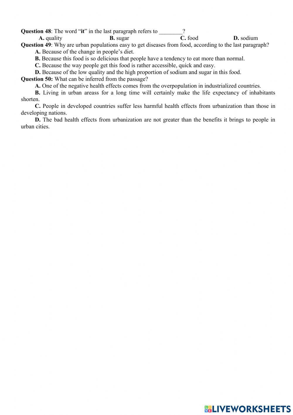 Test 1 on tn worksheet | Live Worksheets