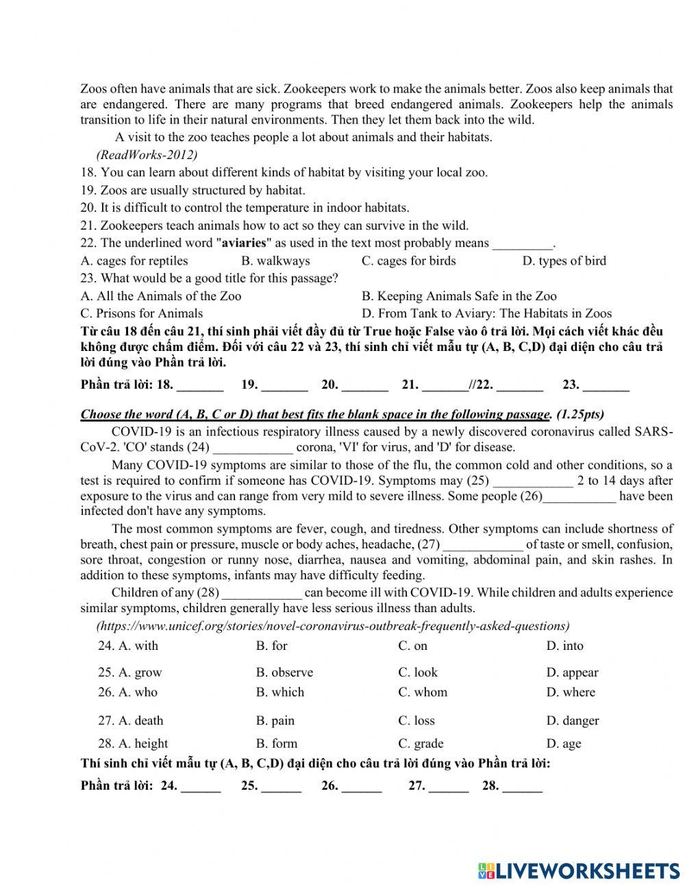 Review online exercise for 9 | Live Worksheets