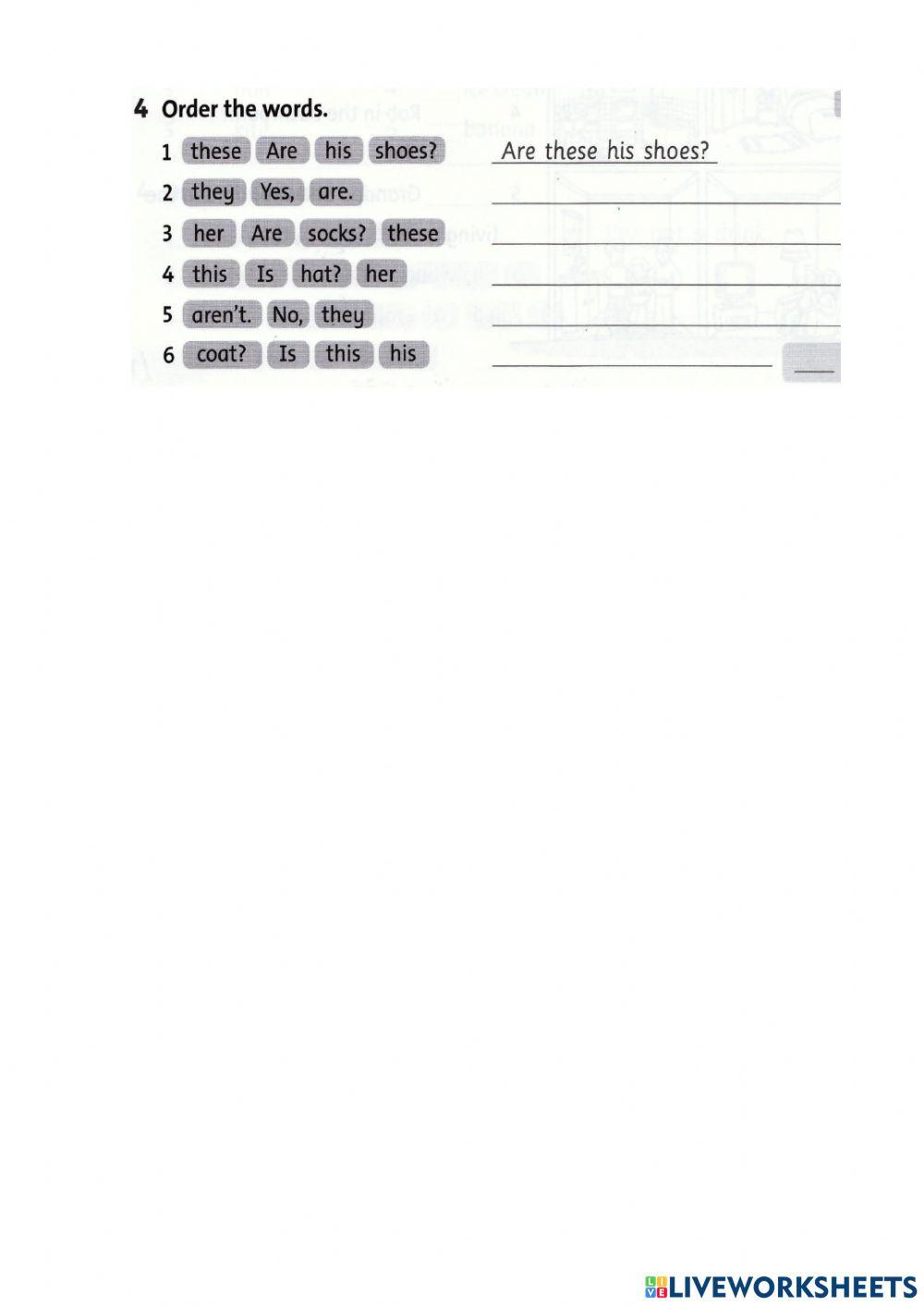 Test 7 online exercise for Grade 1 | Live Worksheets