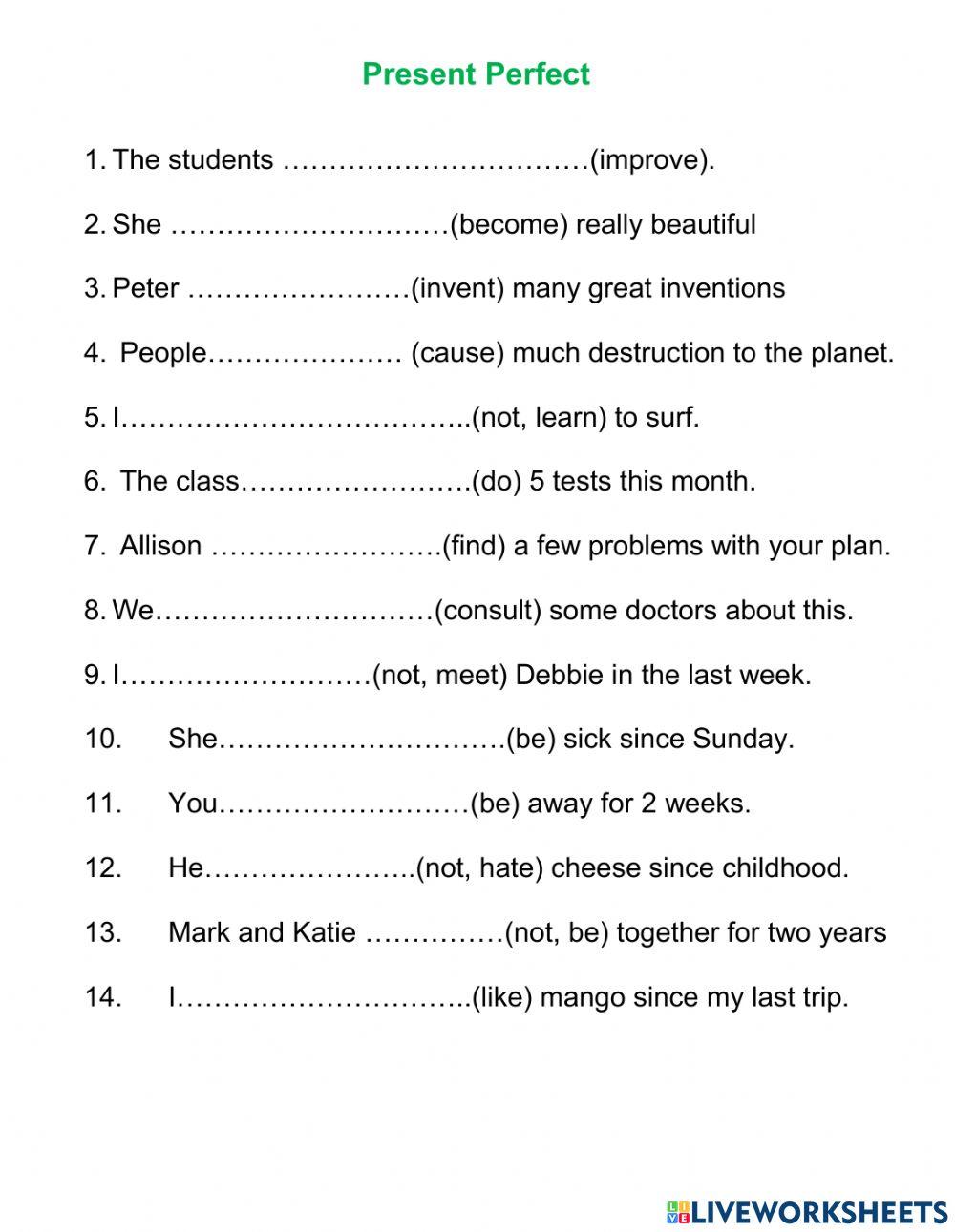 2036823 | Present perfect tense | Nhu100197