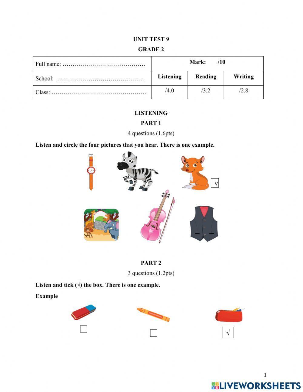 Smart start 2 u… | Free Interactive Worksheets | 2037388