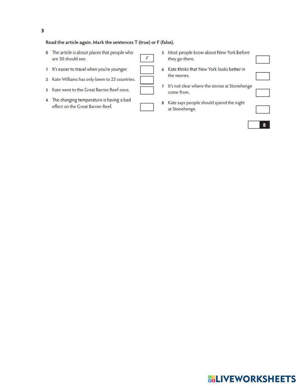 Reading think 1 unit 12 6874129 | Tetiana | Live