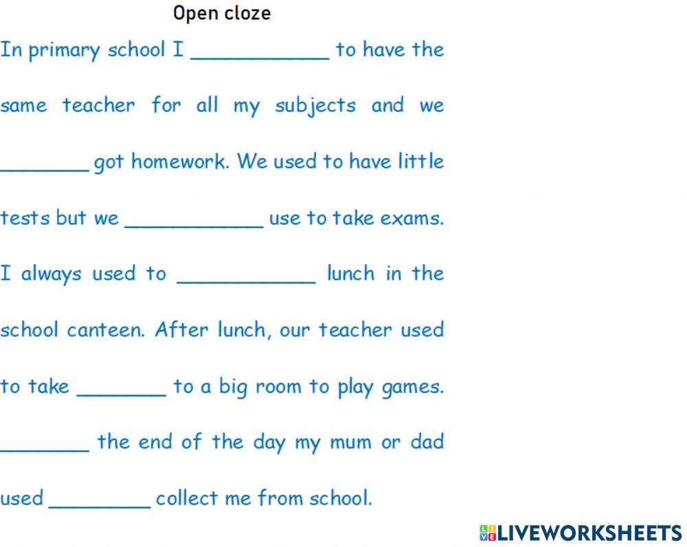 Used to 2037717 | 123PIXEL | Live Worksheets