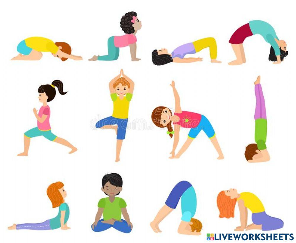 Healthy exercise worksheet | Live Worksheets