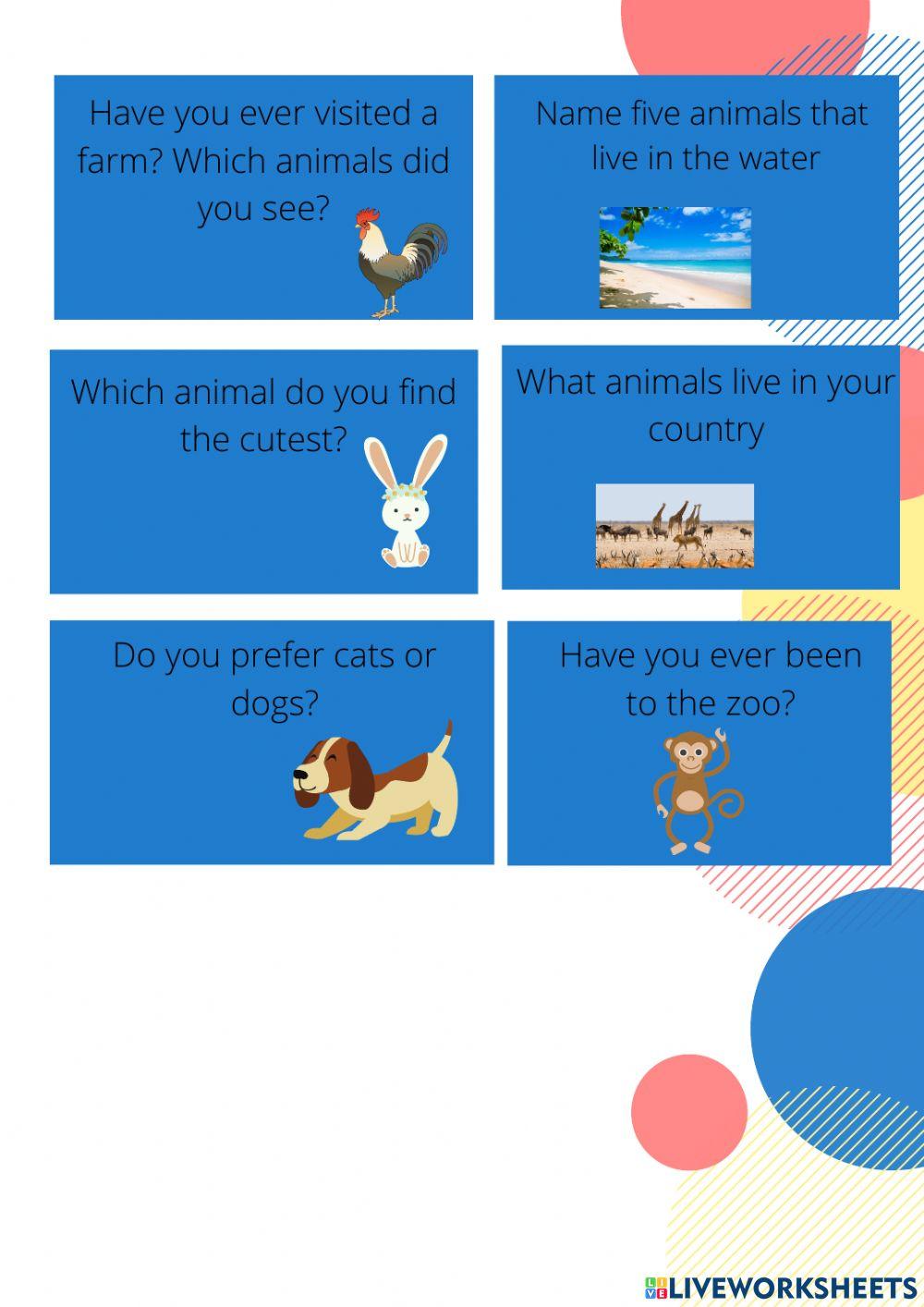 Speaking and Writing activity | Live Worksheets