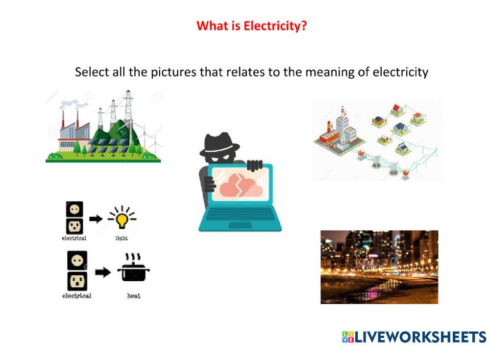 Electricity online exercise for 4 | Live Worksheets