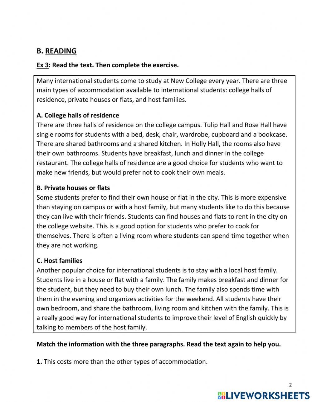 IELTS FOUNDATIO… | Free Interactive Worksheets | 2039739