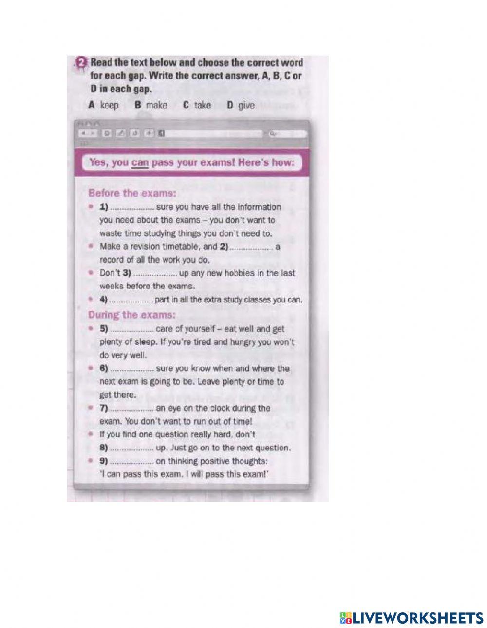 Activity 8 - Y4 worksheet | Live Worksheets
