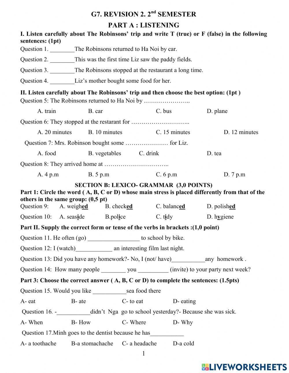 2019085 | GRADE 7 REVISION 2 2nd semester | tammie668