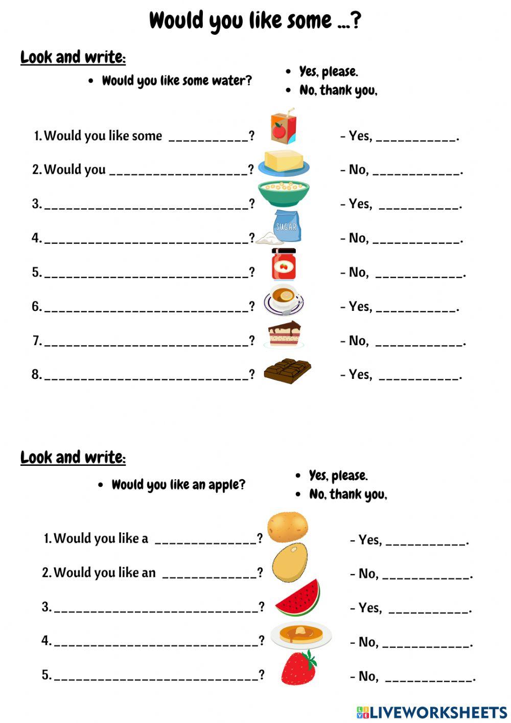 Would you like some online exercise for | Live Worksheets