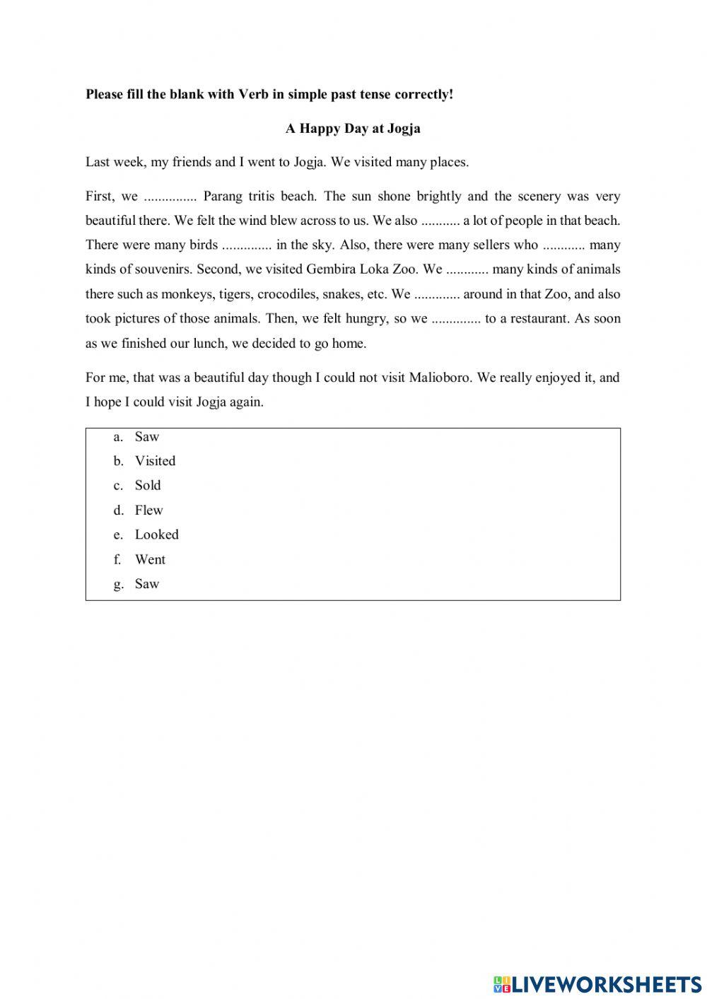 Writing skill worksheet for senior high school | Live Worksheets