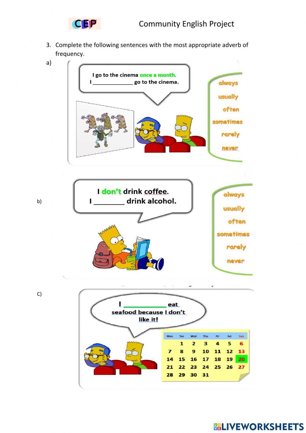 Evaluation 1 interactive activity | Live Worksheets