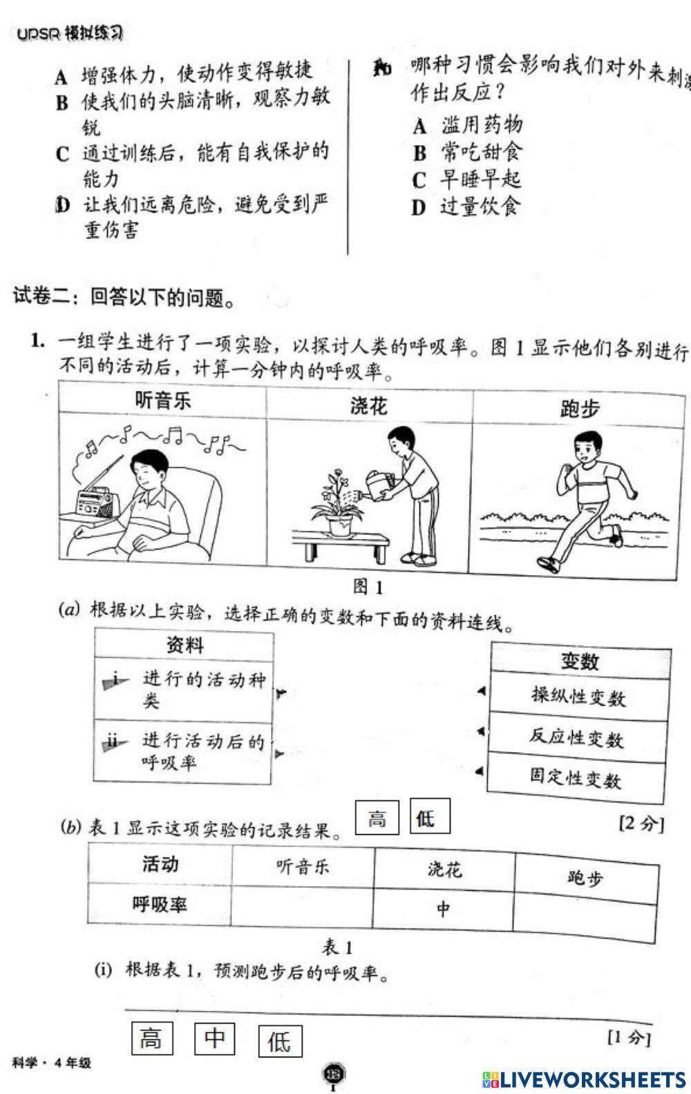 Science 1 2044540 | Grayson | Live Worksheets
