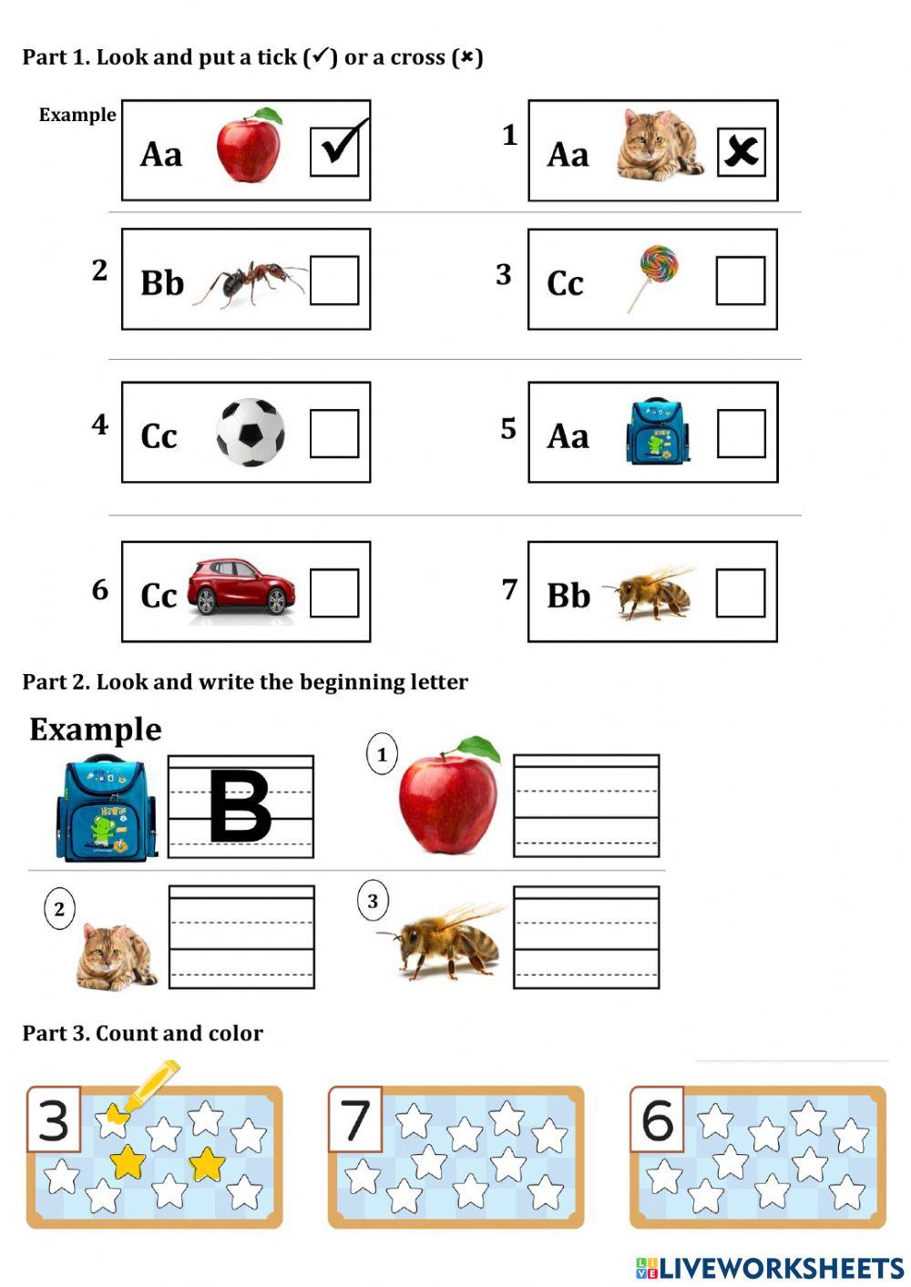 Final test unit1-3 let's start worksheet | Live Worksheets