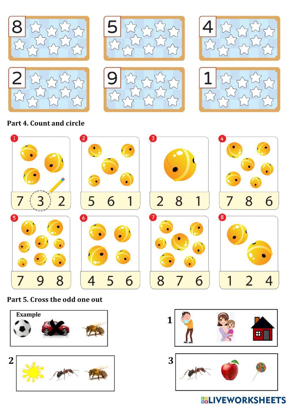 Final test unit1-3 let's start worksheet | Live Worksheets