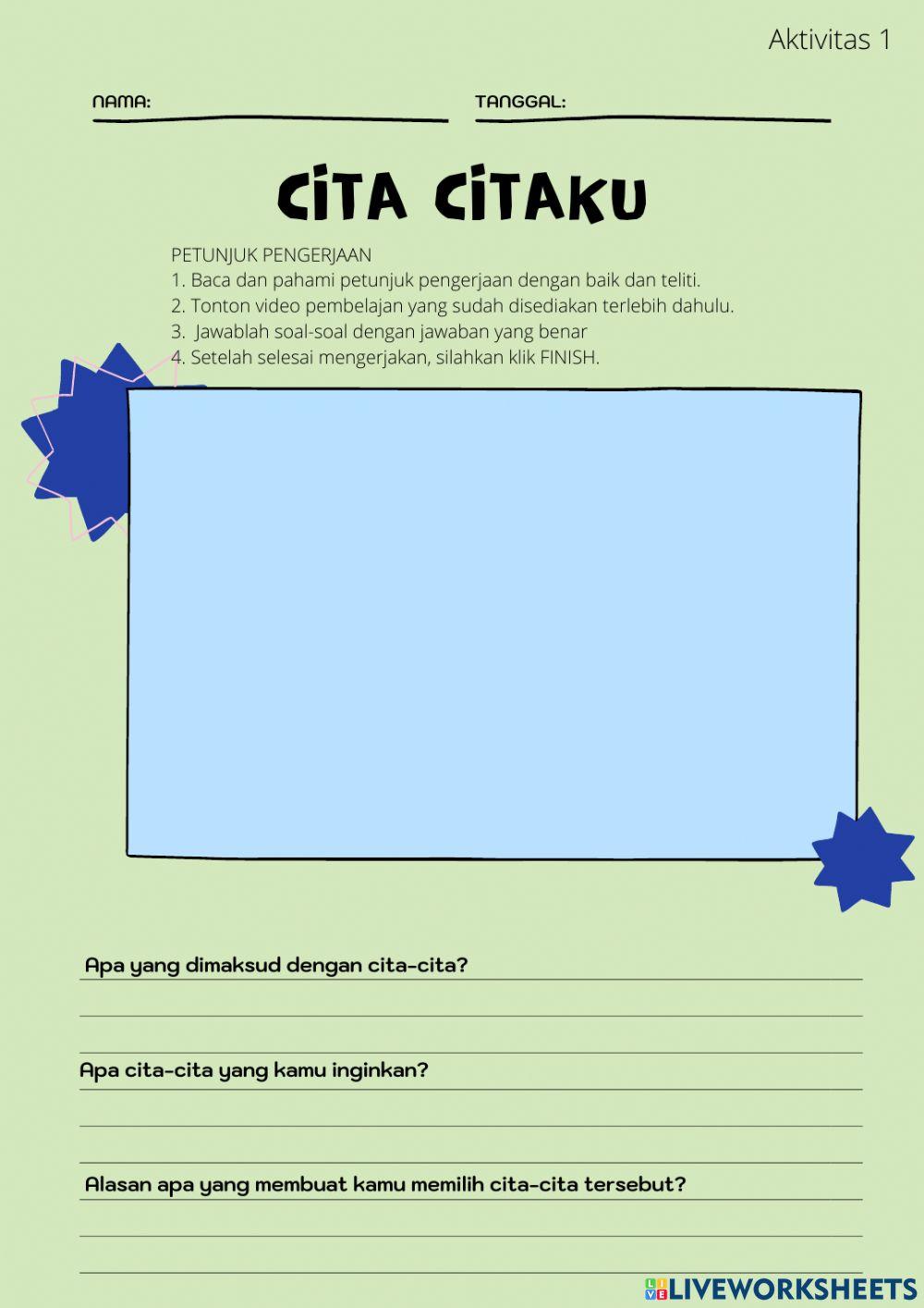 Cita Citaku worksheet | Live Worksheets