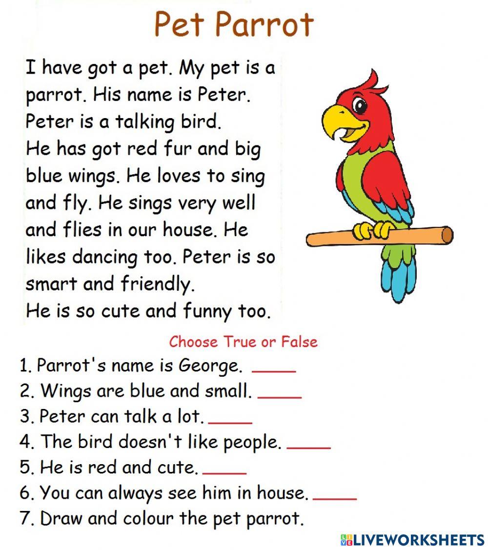 Parrot Poems In English | Sitedoct.org