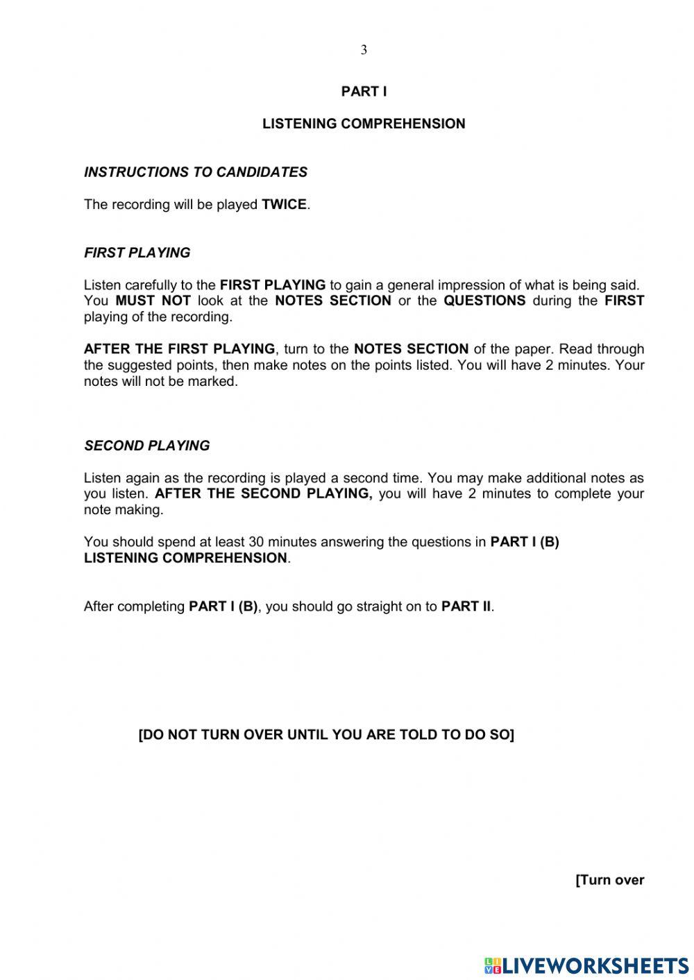 BJC Past Paper | Free Interactive Worksheets | 2046510