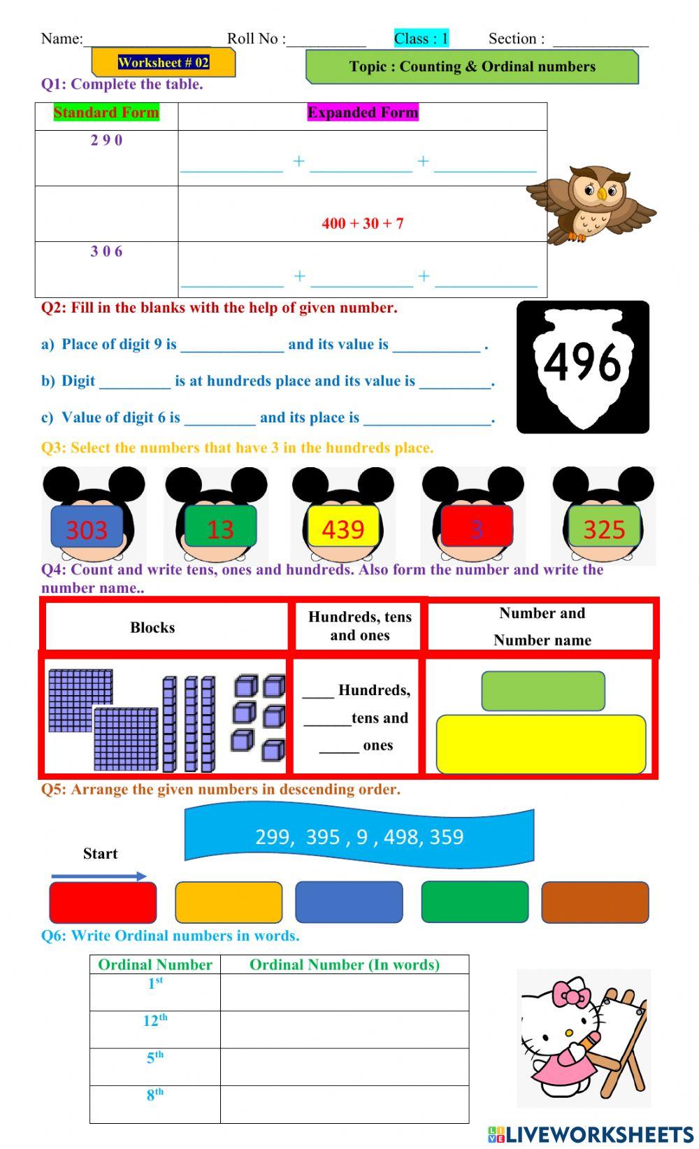 Worksheet-02 2046587 | Iram Mehmood | Live Worksheets