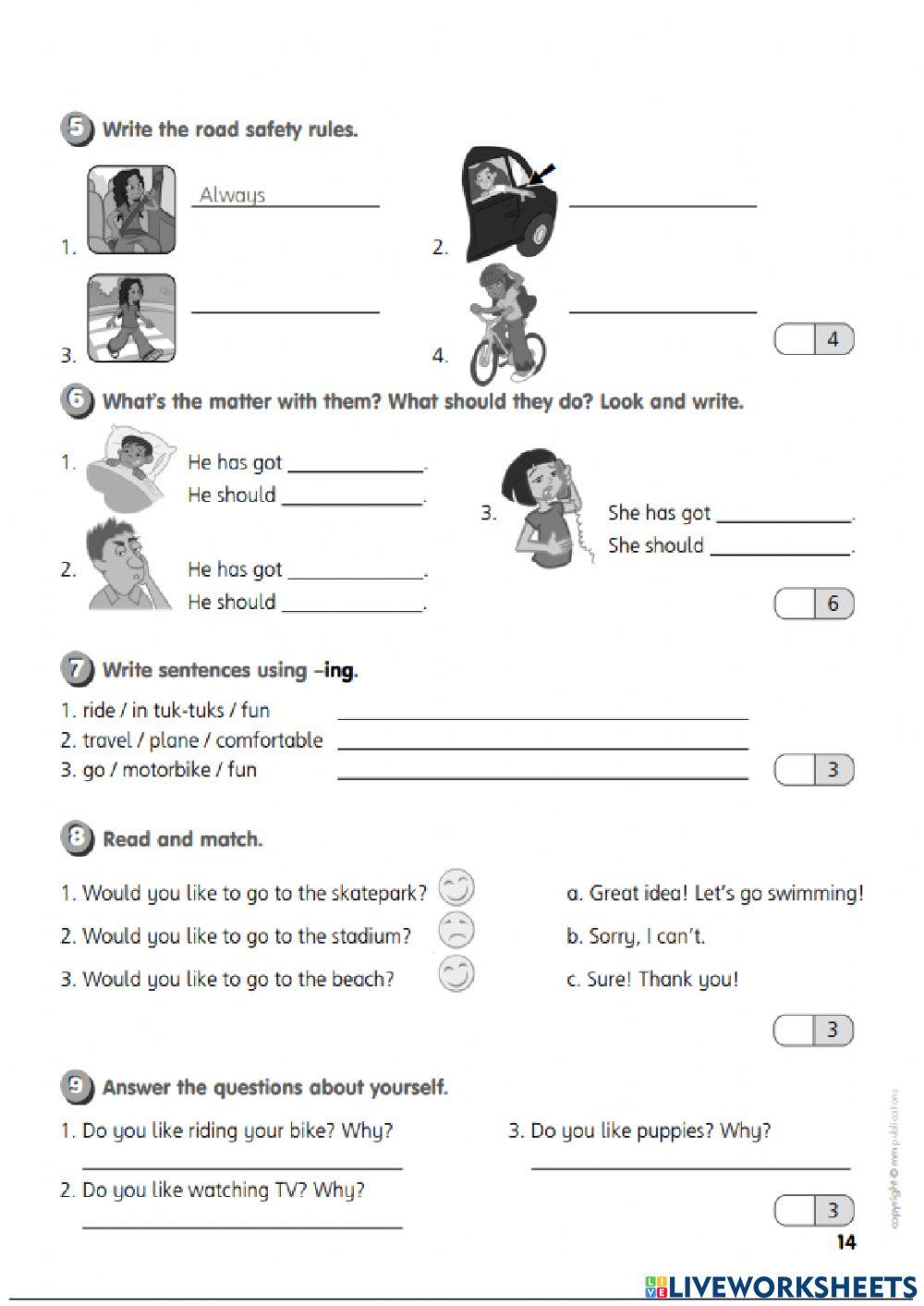 Smart Junior 4 test 5-8 online exercise for | Live Worksheets